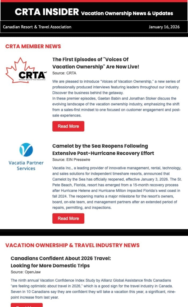 CRTA Weekly Insider Archive