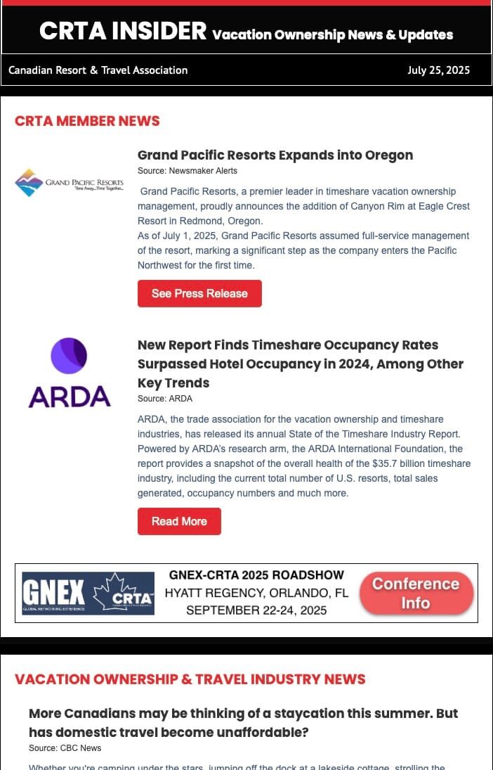 CRTA Weekly Insider July 25, 2025