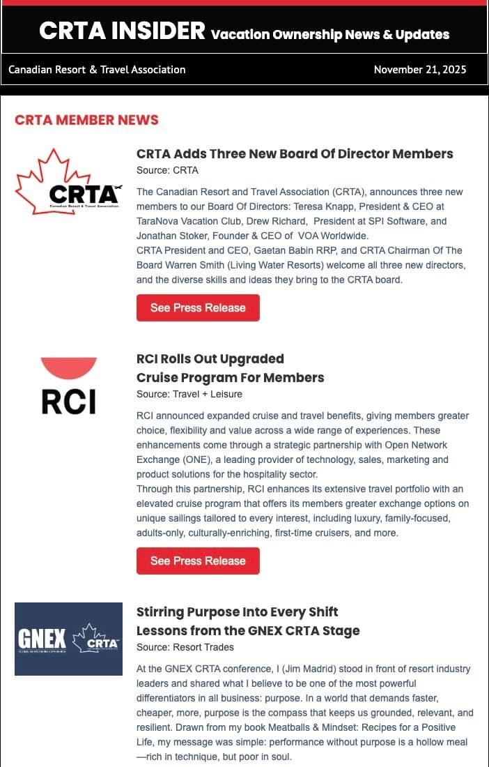 CRTA Weekly Insider Nov. 21, 2025 – CRTA